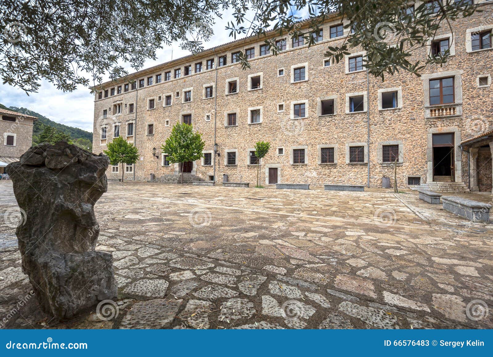 Santuari De Lluc - Monastery in Majorca, Spain Stock Image - Image of ...