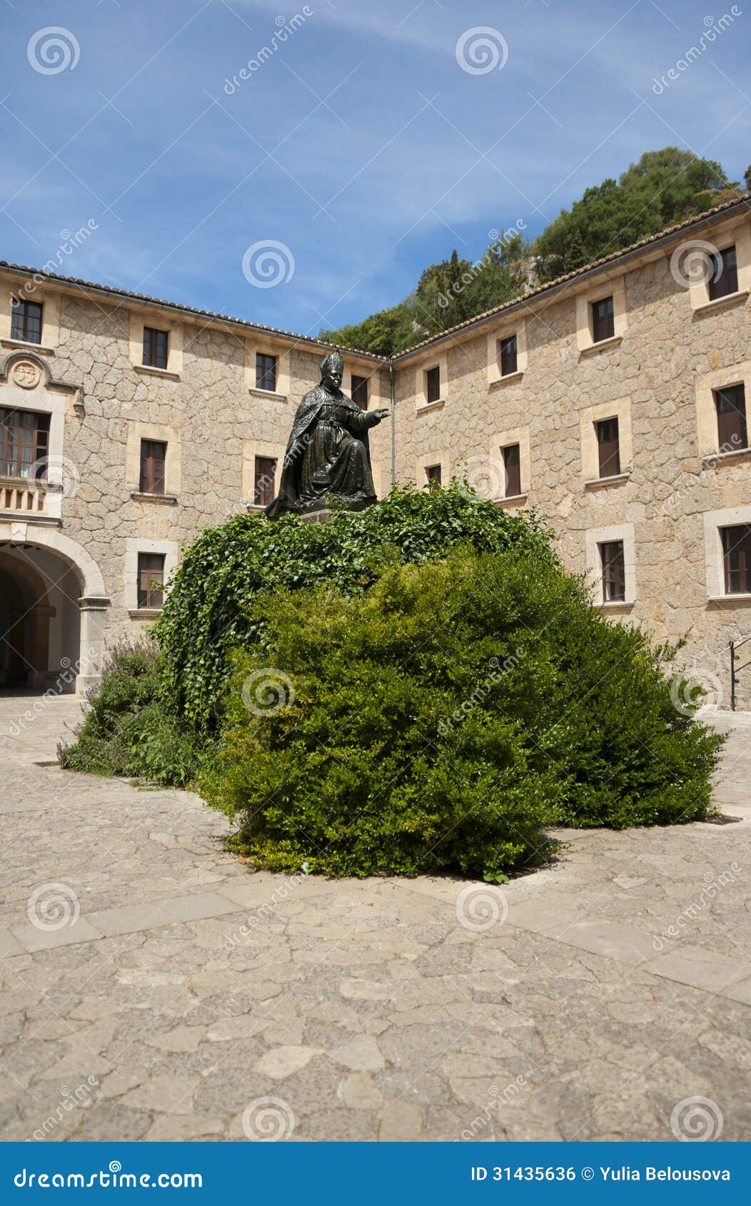 Santuari de Lluc stock photo. Image of europe, balearic - 31435636