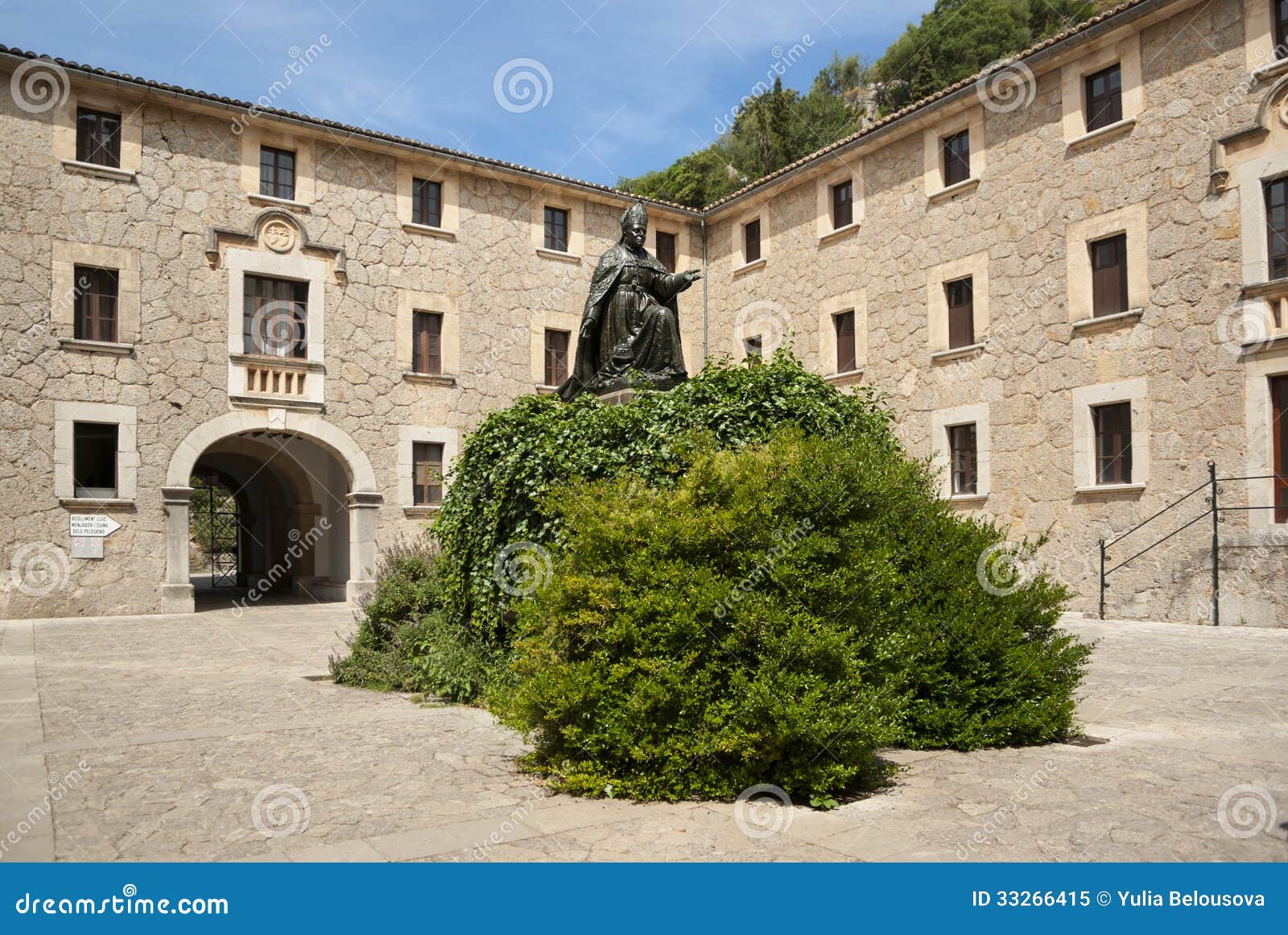 Santuari de Lluc stock image. Image of mediterranean - 33266415
