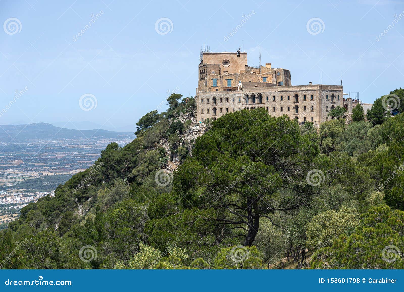 Santuari De Sant Salvador Monastery San Salvador, Spain Stock Photo ... Santuari De Sant Salvador Monastery San Salvador, Spain Stock Photo ...