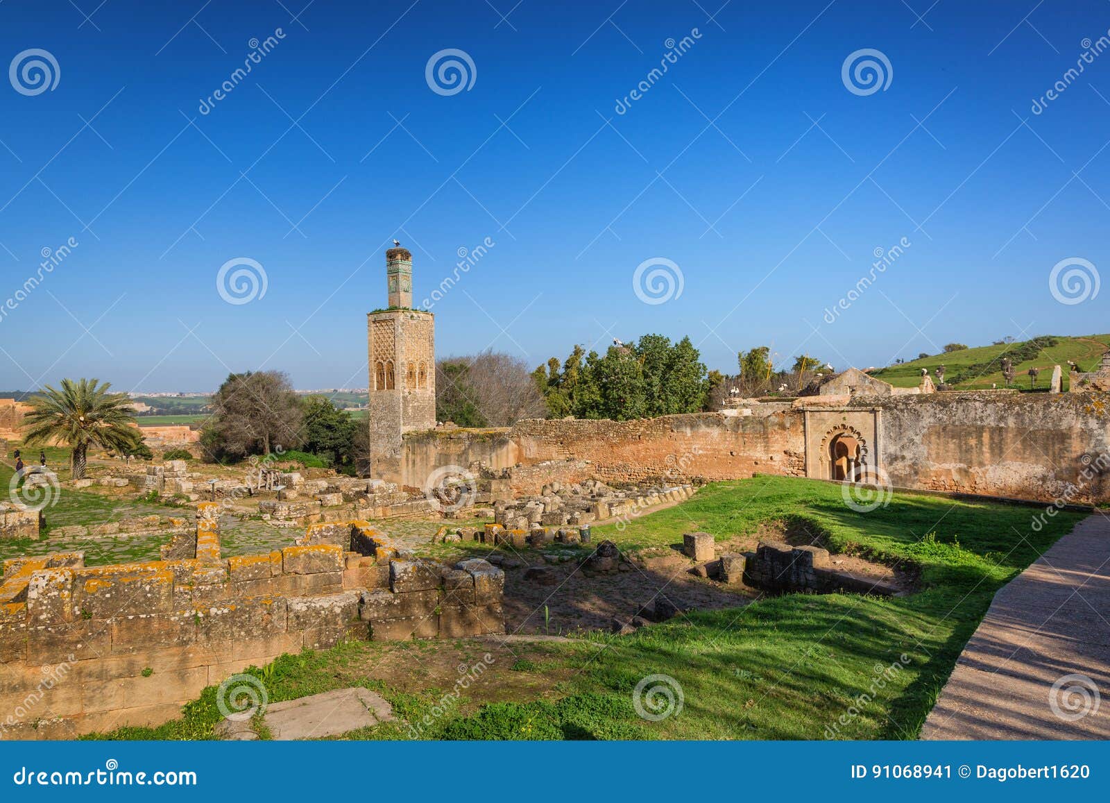 Santuario Di Chellah a Rabat, Marocco Immagine Stock - Immagine di ...