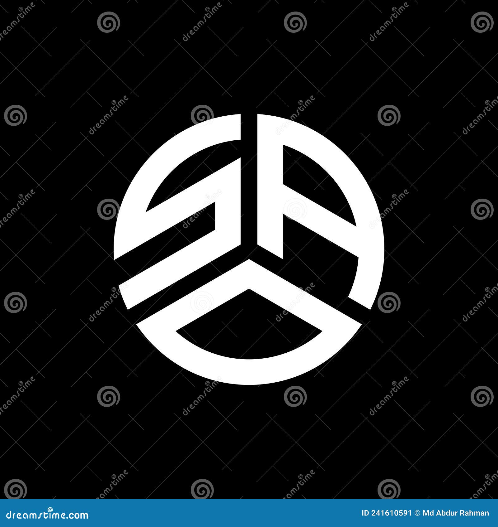 SAO Letter Logo Design on Black Background. SAO Creative Initials ...