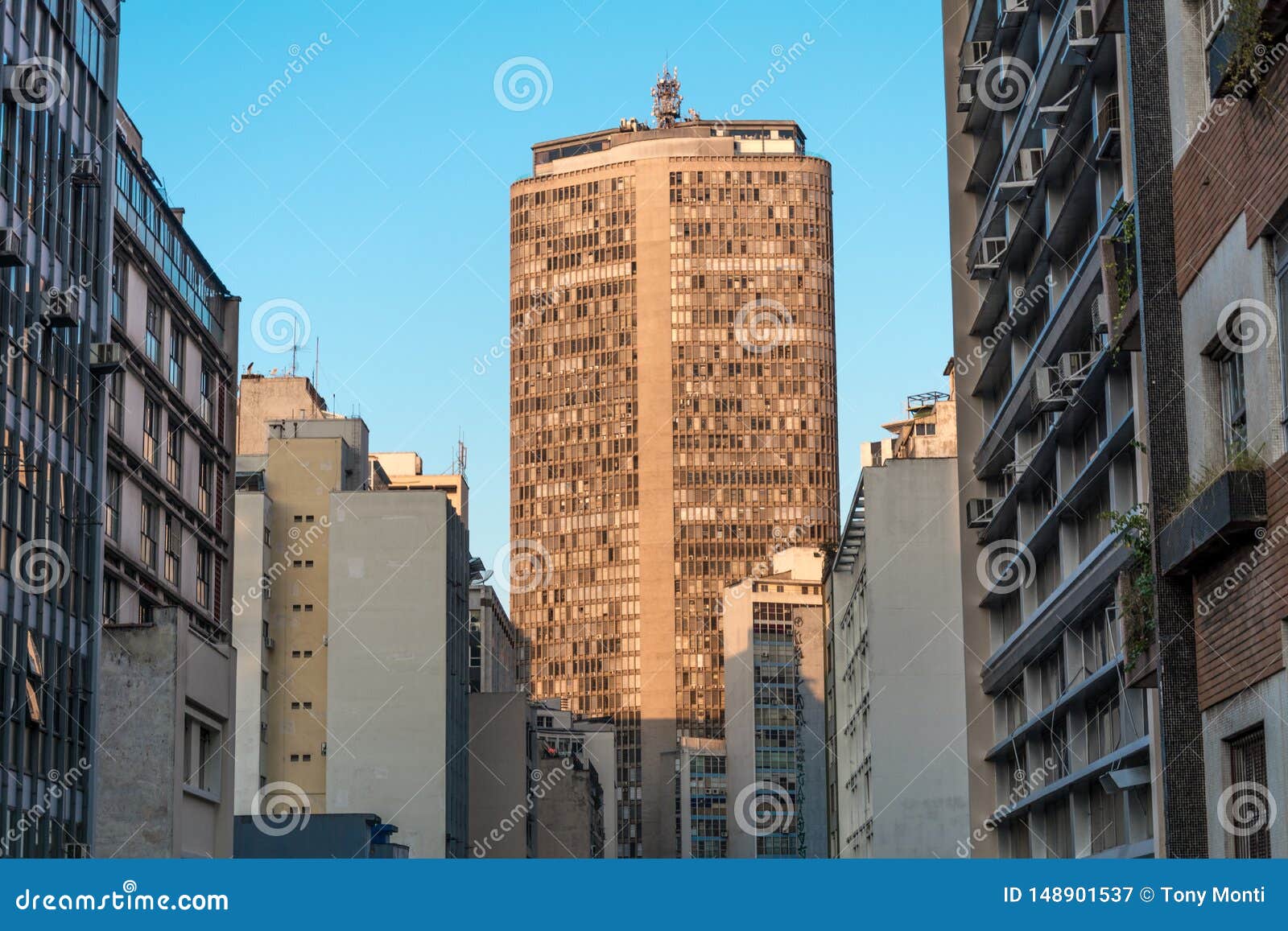 Sao Paulo, Brazil. Panoramic View of the Famous Skyscraper Italia ...