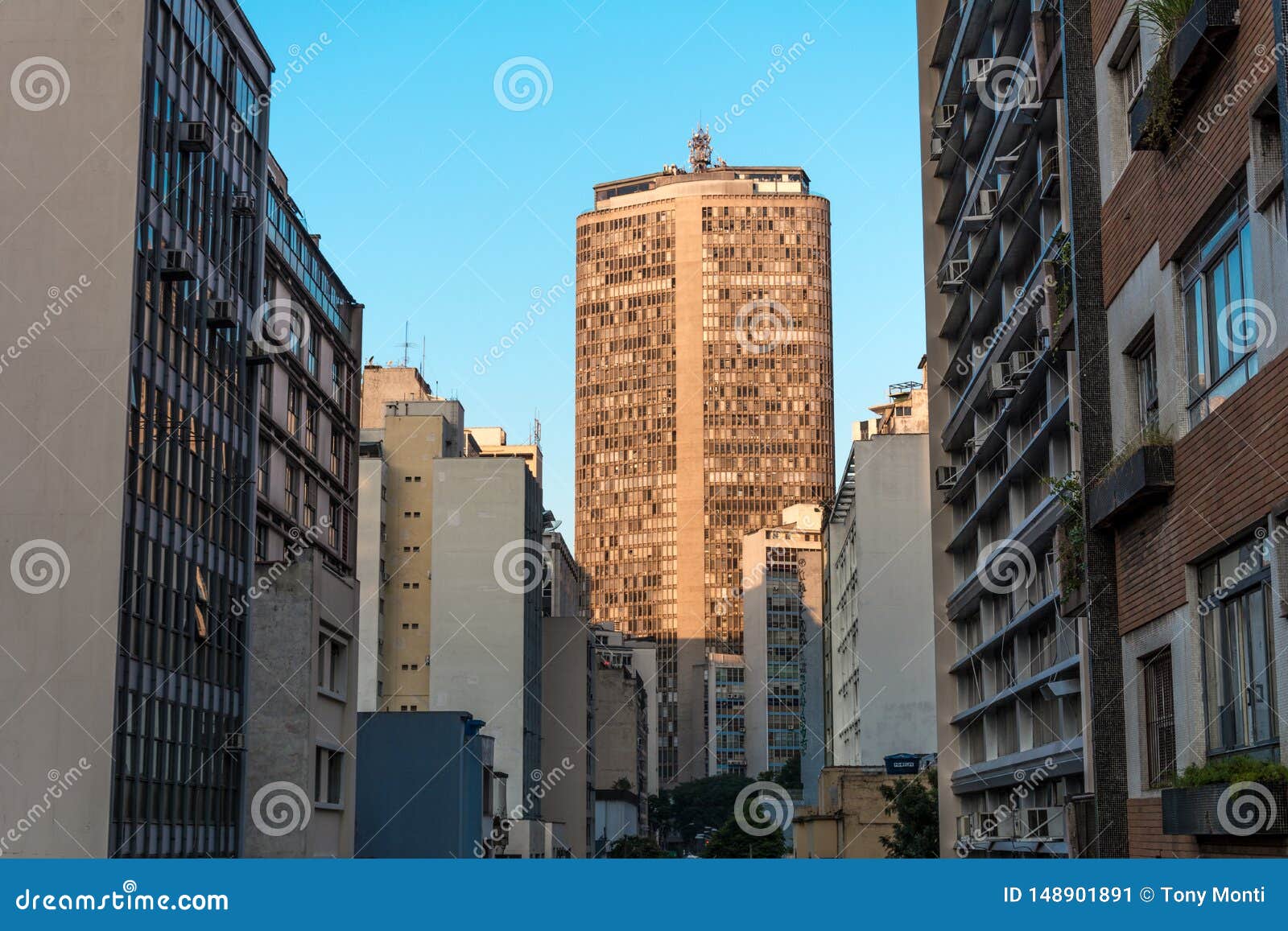 Sao Paulo, Brazil. Panoramic View of the Famous Skyscraper Italia ...