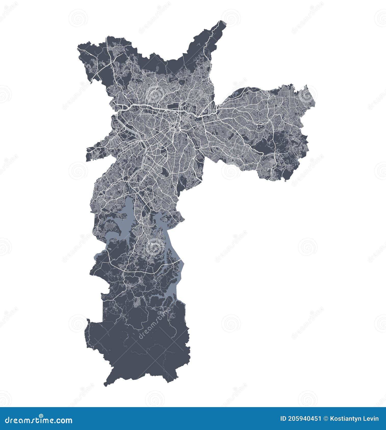 Sao Paulo Map. Detailed Map of Sao Paulo City Poster with Streets ... Sao Paulo Map. Detailed Map of Sao Paulo City Poster with Streets ...
