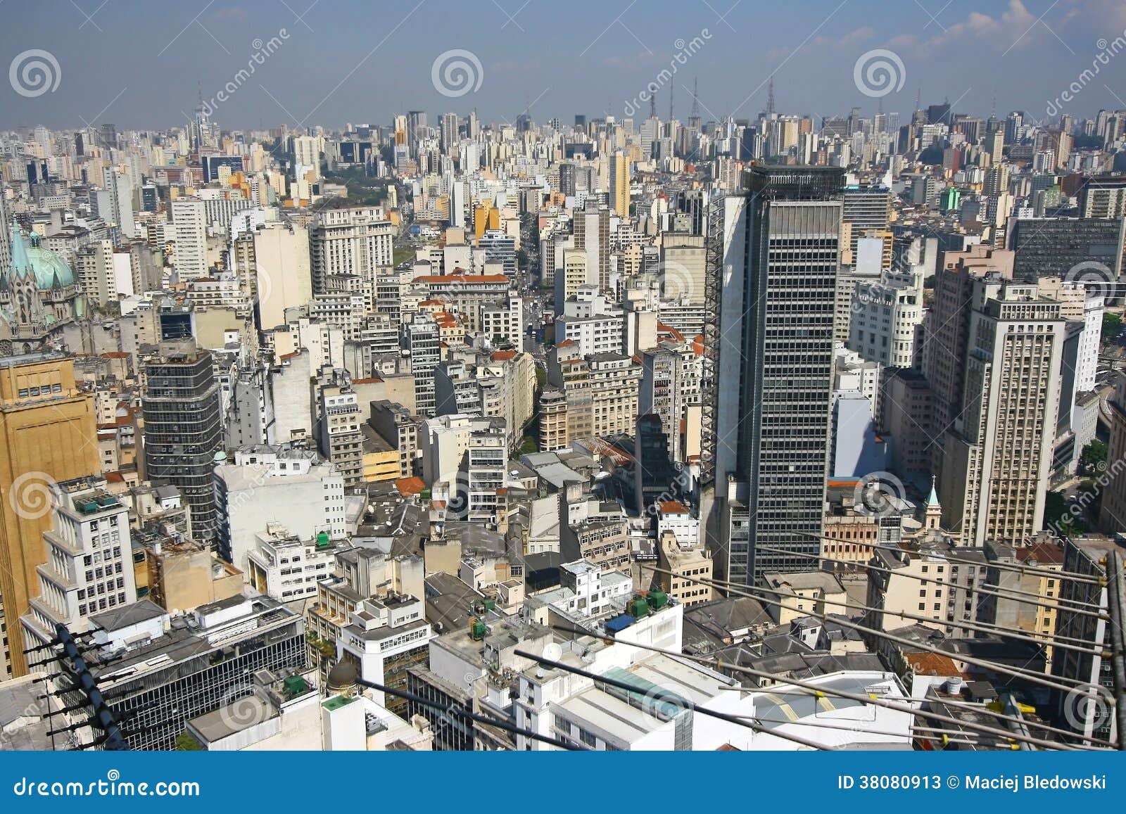 Sao Paulo skyline, Brazil. stock image. Image of skyscraper - 38080913