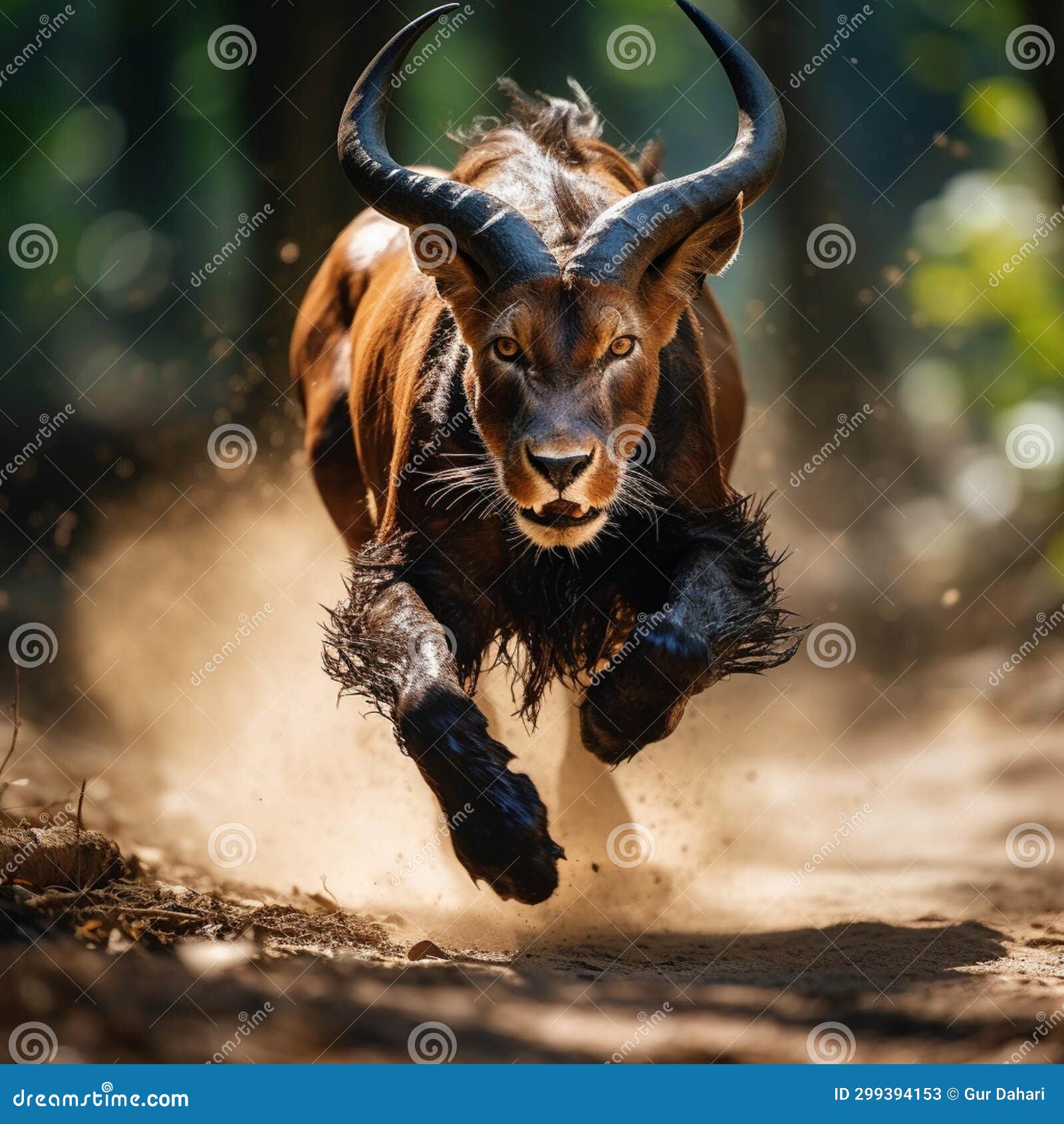 Saolas Avoiding Predators with Keen Senses Stock Image - Image of mane ...