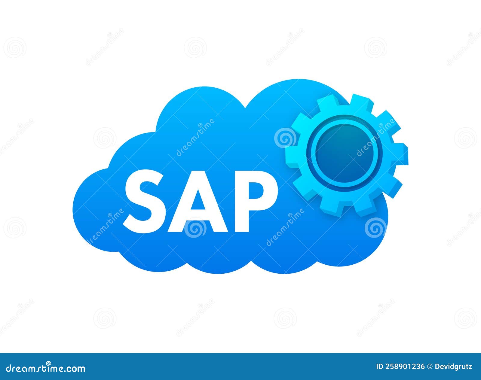 SAP Business Process Automation Software. Cloud Software. Vector Stock ...