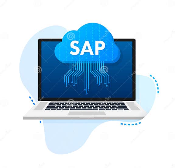 SAP Business Process Automation Software. Cloud Software. Vector Stock ...