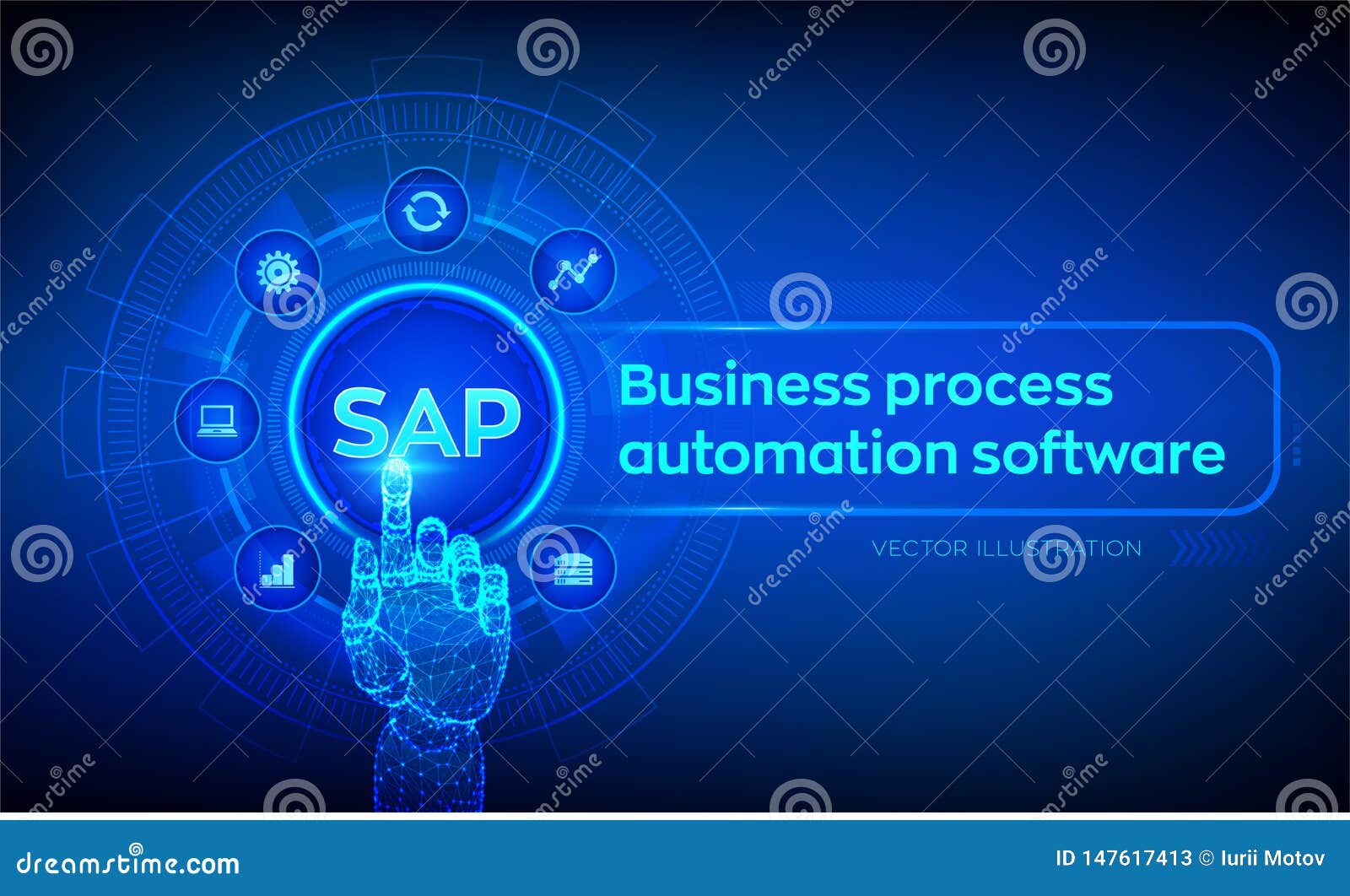 SAP Business Process Automation Software. ERP Enterprise Resources ...