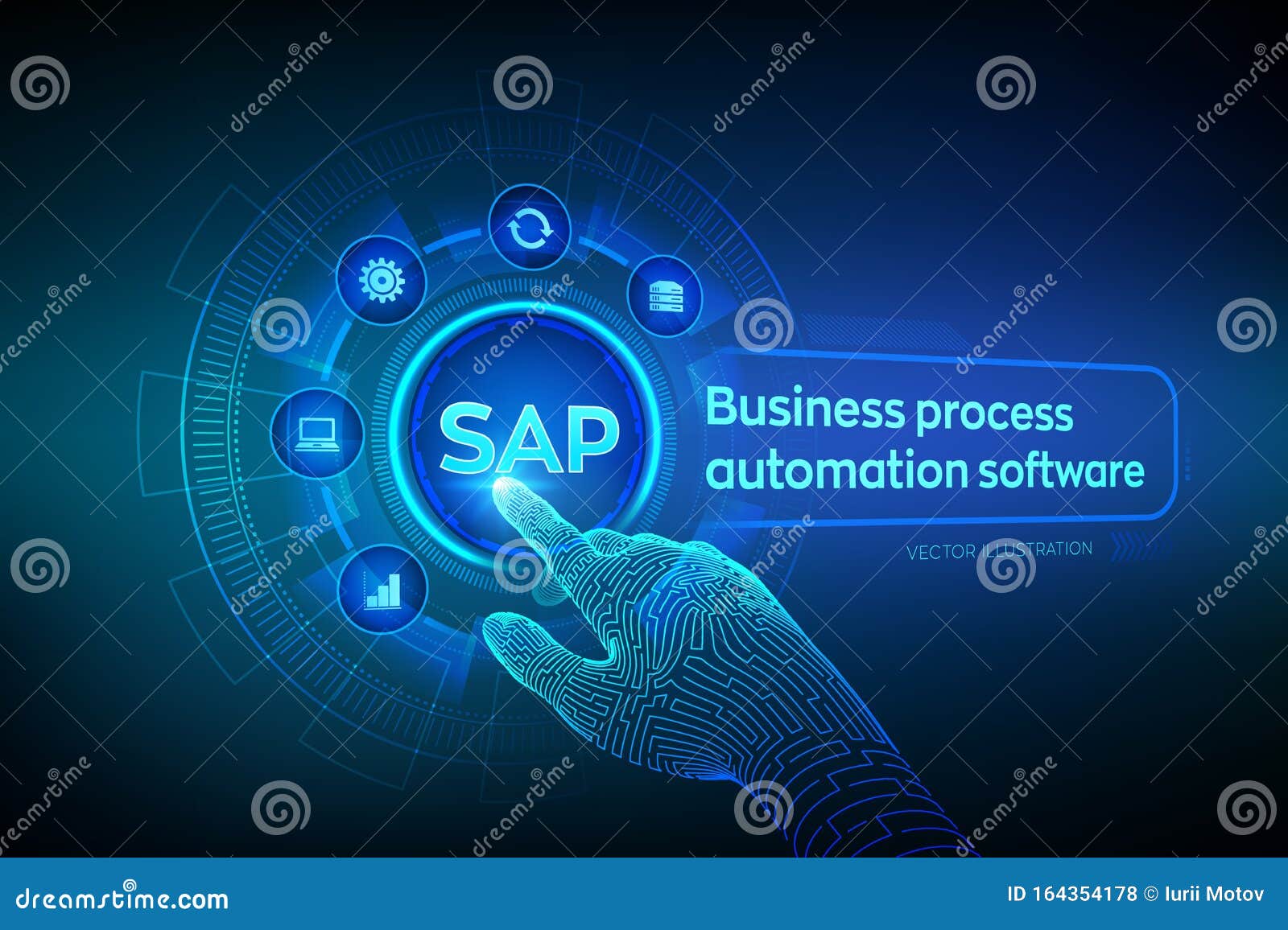 SAP Business Process Automation Software. ERP Enterprise Resources ...