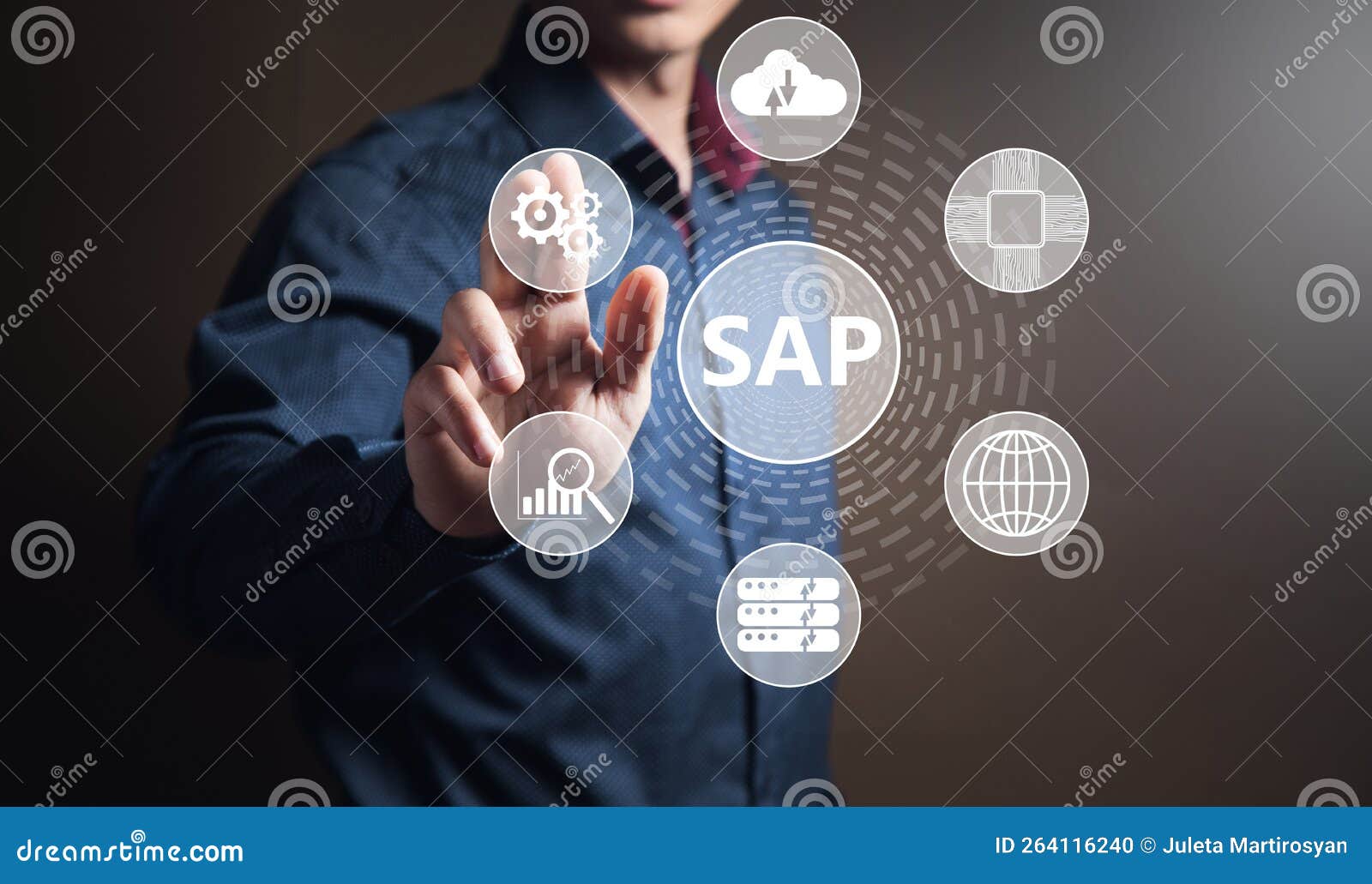 Sap E Iconos En La Pantalla Foto de archivo - Imagen de sistema, centro ...