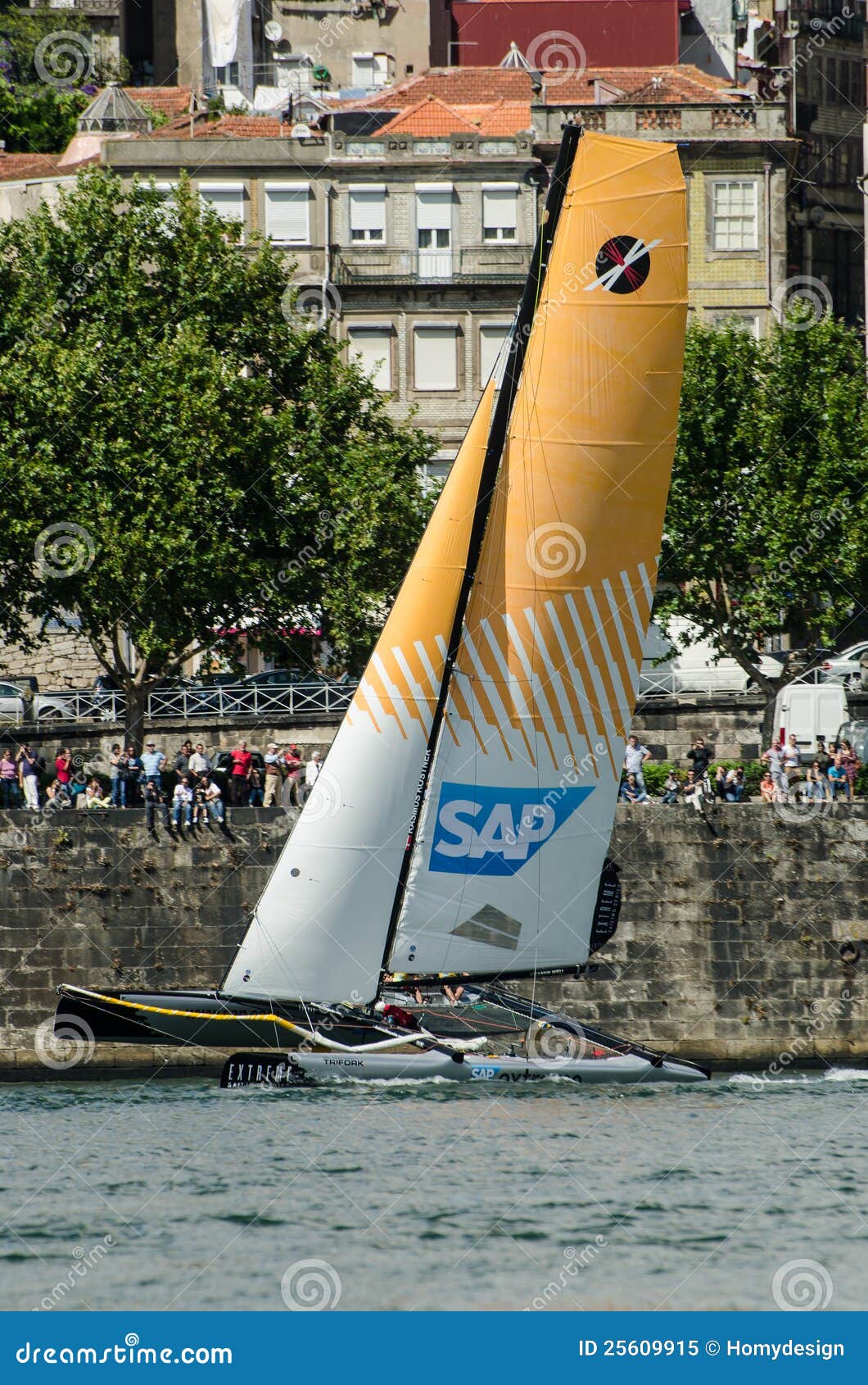 SAP Extreme Sailing Team Compete Editorial Image - Image of mast ...