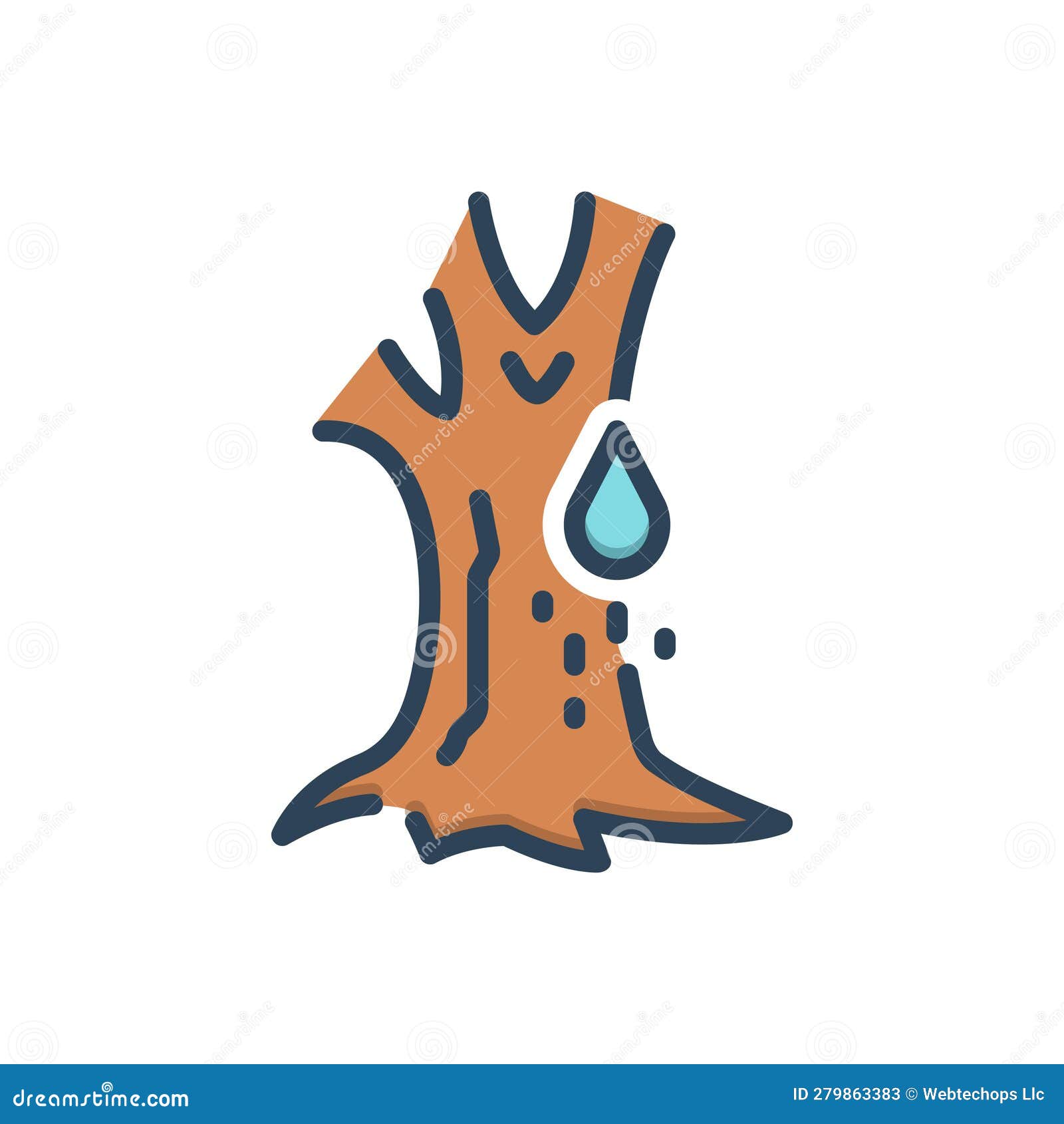 Color Illustration Icon for Sap, Fluid and Vital Stock Illustration ...