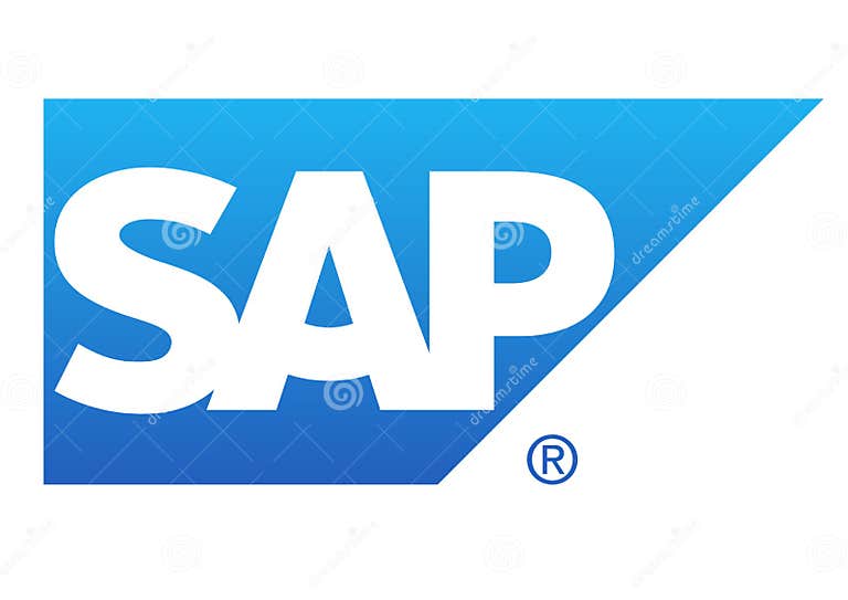 SAP Logo editorial photography. Illustration of internet - 136797477