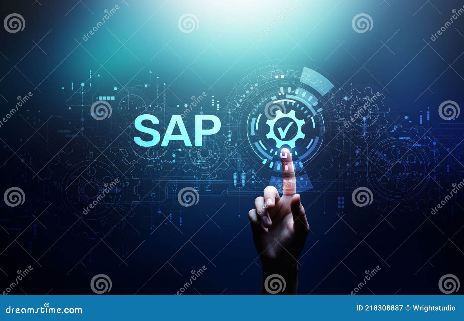 SAP Software Business Process Automation. ERP Enterprise Resource ...