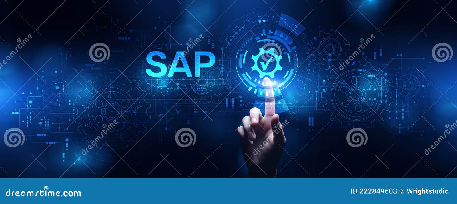 SAP Software Business Process Automation. ERP Enterprise Resource ...