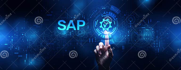 SAP Software Business Process Automation. ERP Enterprise Resource ...