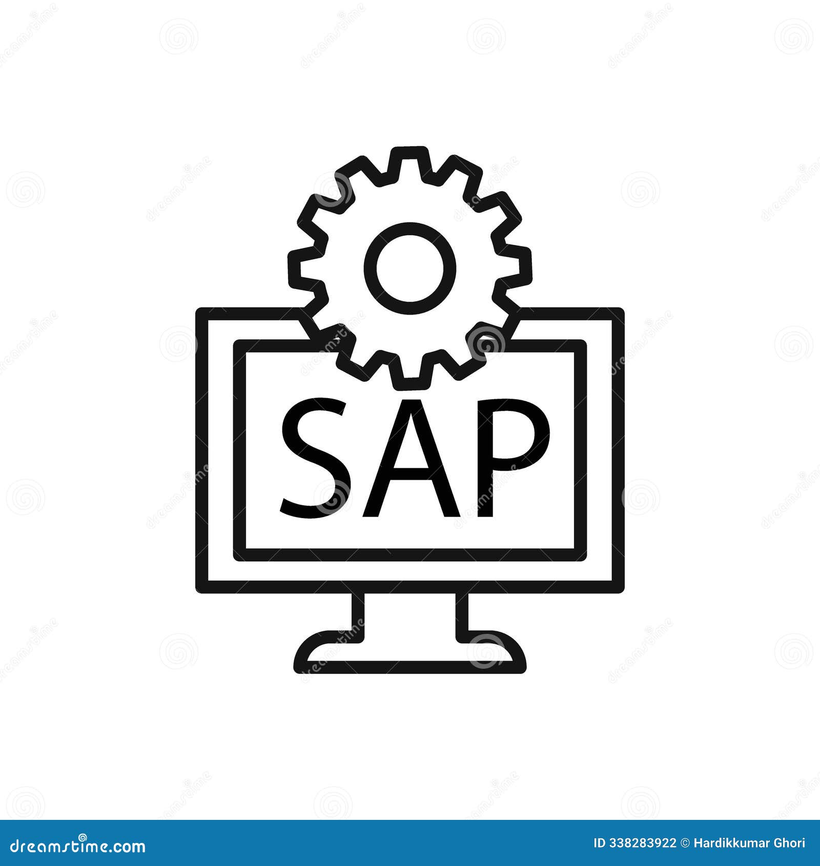 Sap thin line icon set stock vector. Illustration of relationship ...