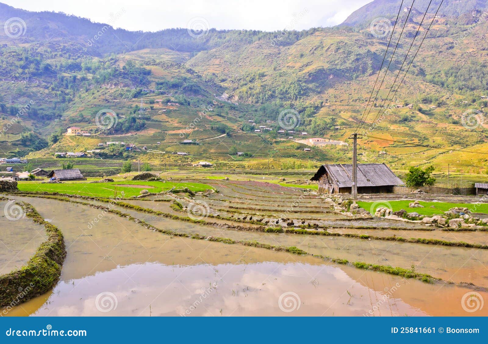 Sapa countryside view stock image. Image of countryside - 25841661