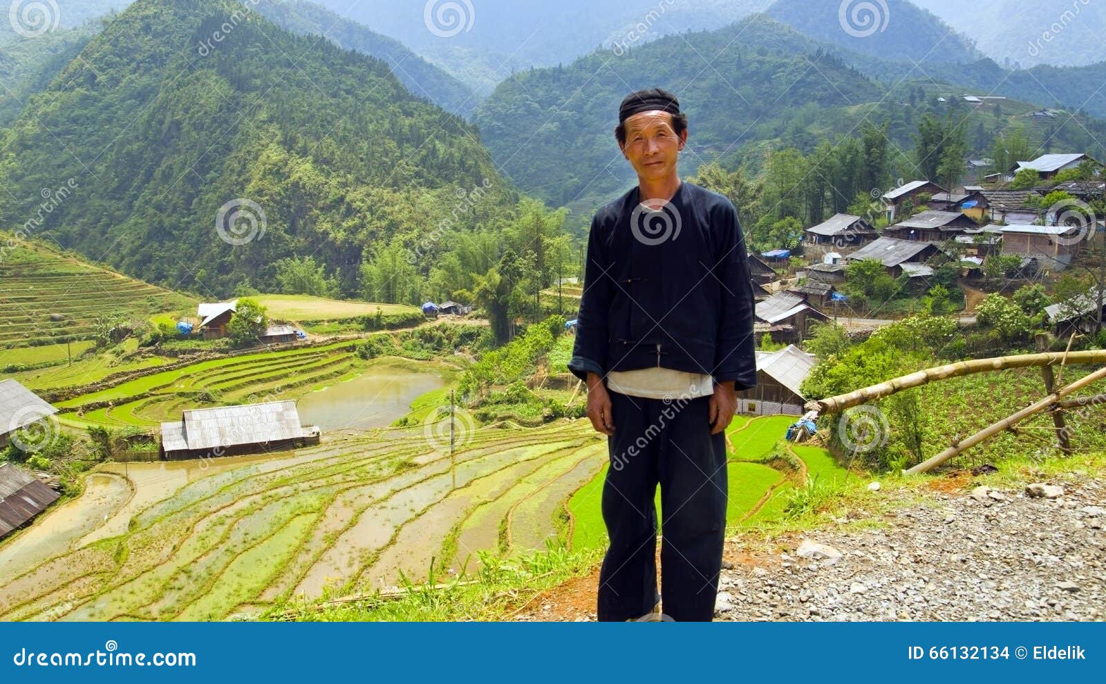SAPA, VIETNAM - MAY 2014: Native Akha Man Posing Editorial Stock Image ...