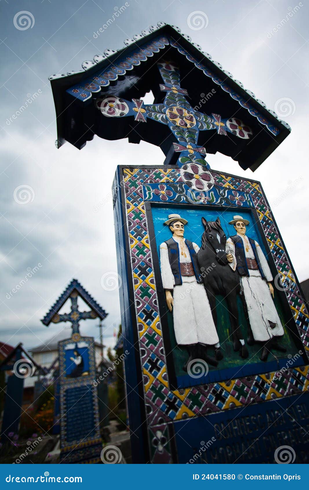 Sapanta cemetery editorial image. Image of painted, tradition - 24041580