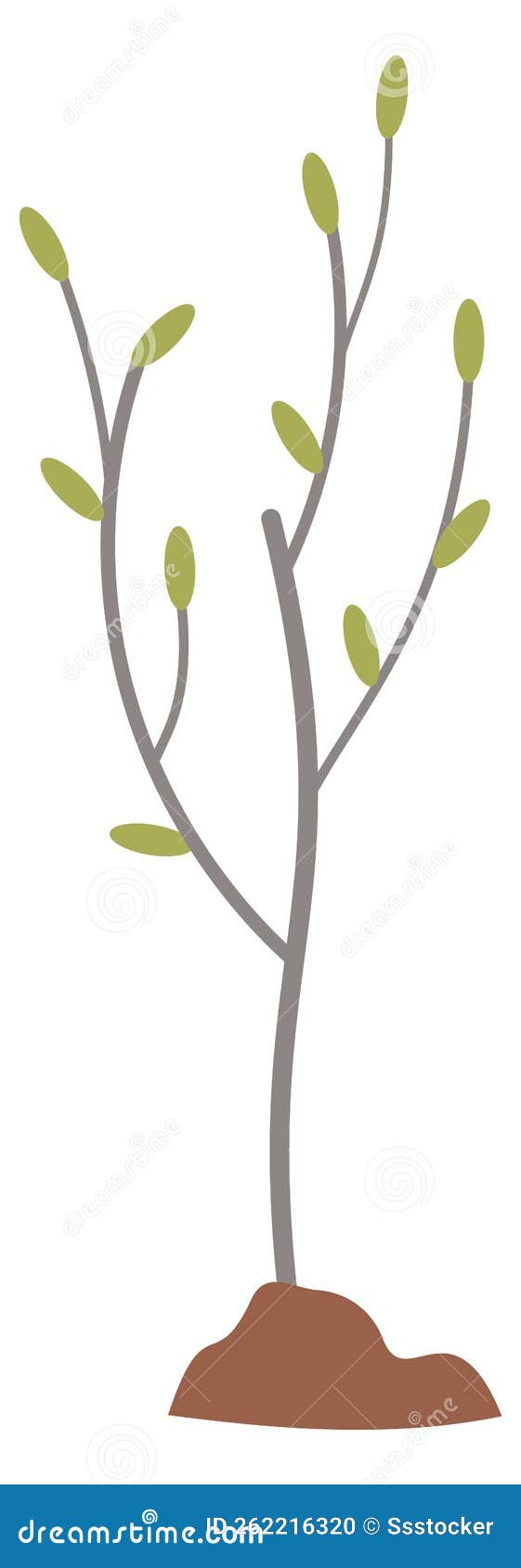 Mix Icon For Growing, Increasingly And Sapling Cartoon Vector ...