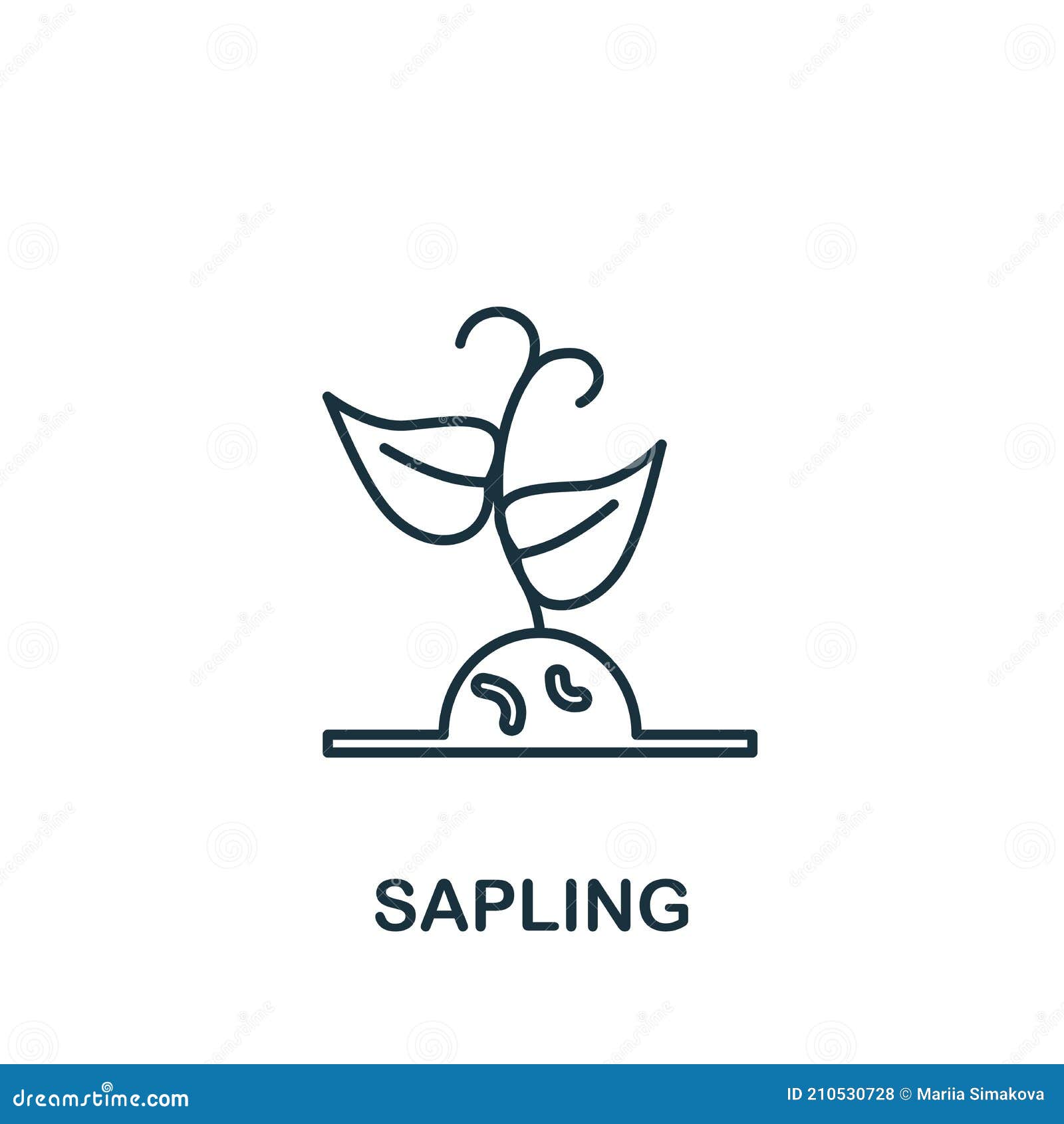 Sapling Icon. Simple Element from Global Warming Collection. Creative ...