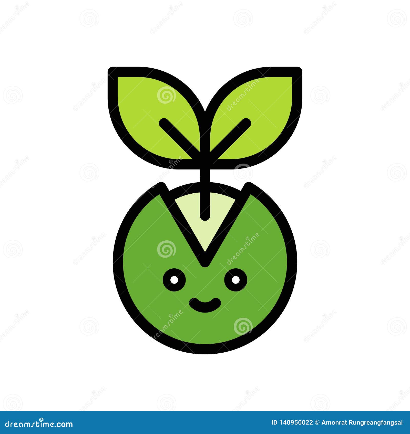 Sapling Vector, Spring Season Filled Icon Editable Stroke Stock Vector ...
