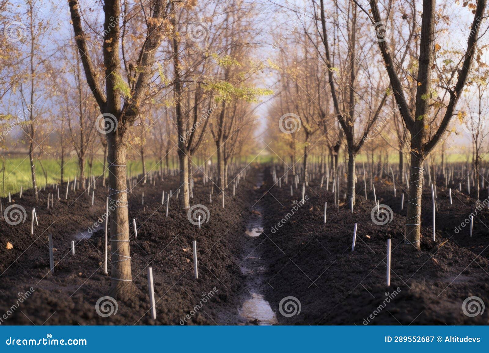 Saplings Thriving in Nutrient-rich Ash-covered Ground Stock ...