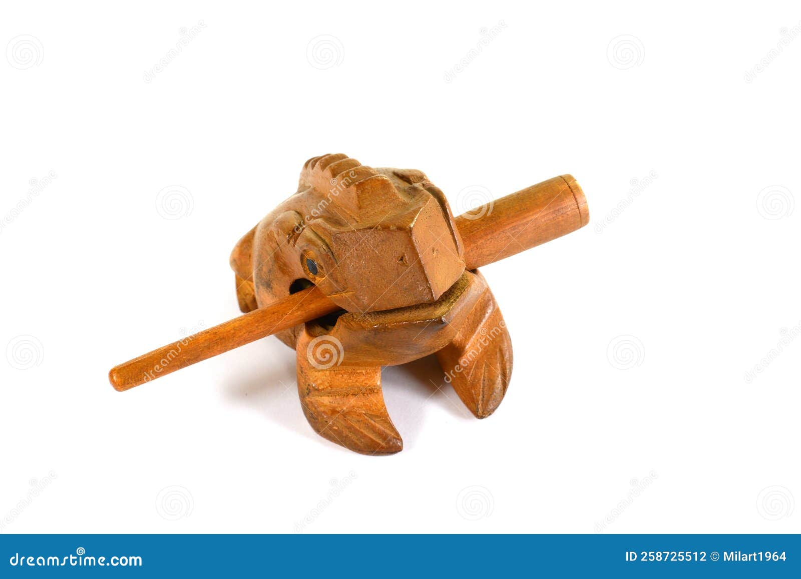 Sapo De Madeira Artesanal Isolado Em Branco Foto de Stock - Imagem de ...