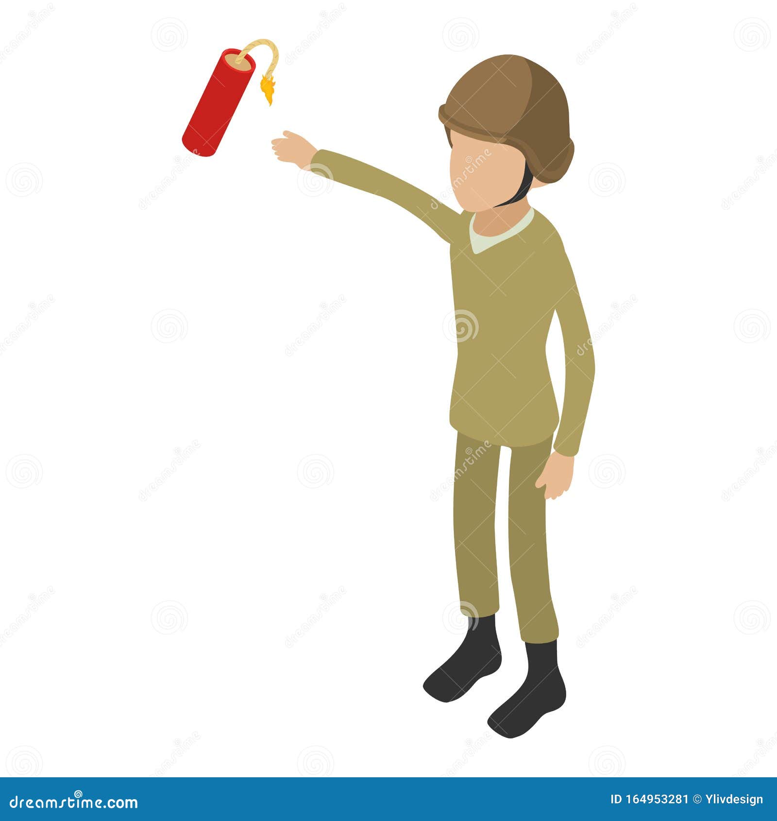 Sapper Icon, Isometric Style Cartoon Vector | CartoonDealer.com #164953281