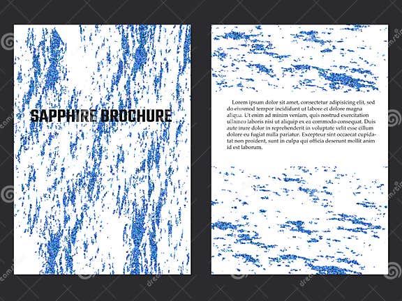 Sapphire Brochure Template ilustración del vector. Ilustración de contrato - 77295410