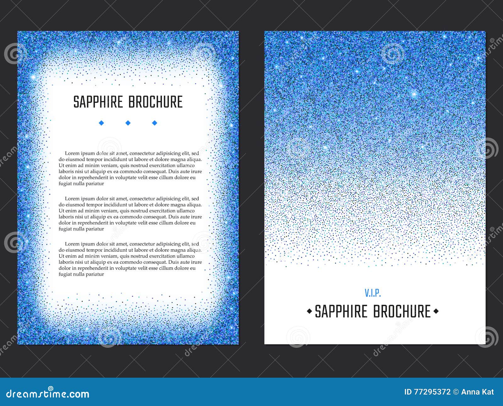 Sapphire Brochure Template stock vector. Illustration of abstract ...