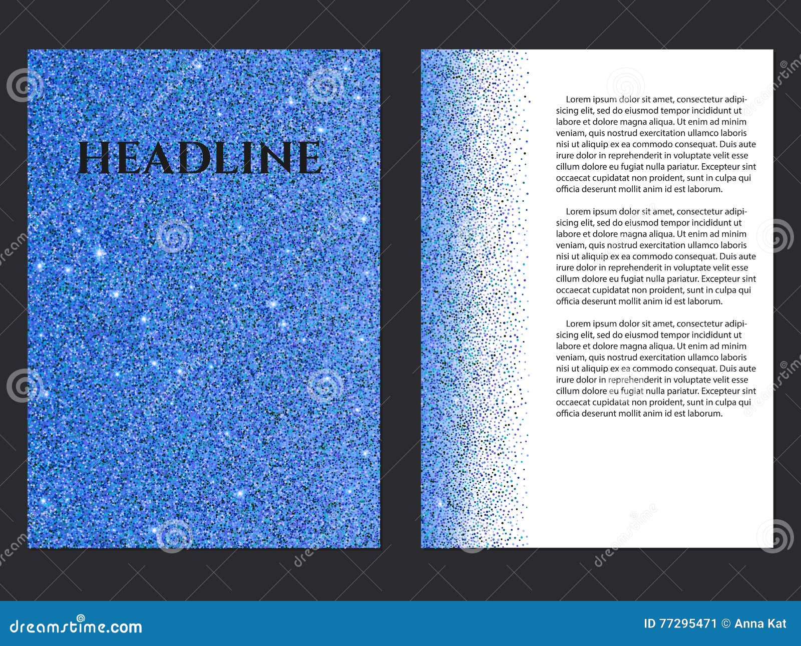 Sapphire Brochure Template stock vector. Illustration of congratulation ...