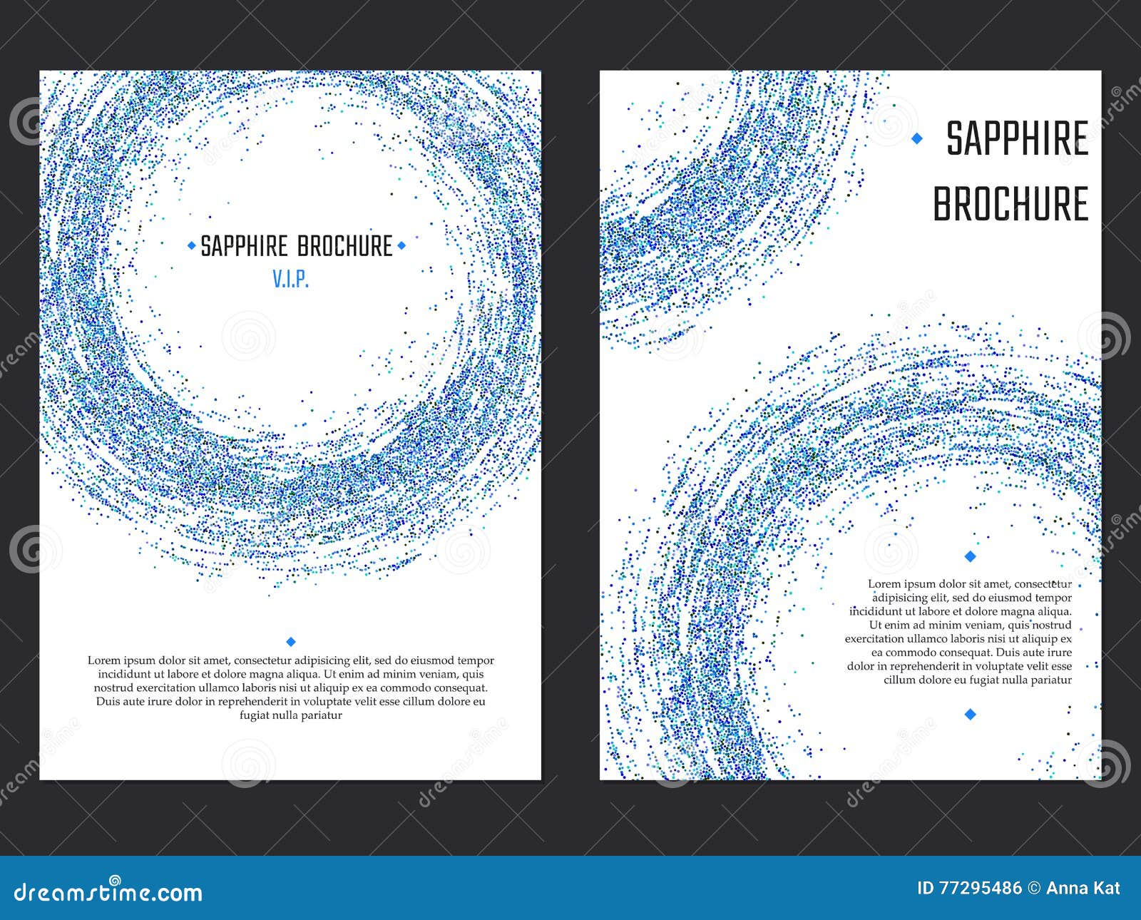 Sapphire Brochure Template stock vector. Illustration of background ...