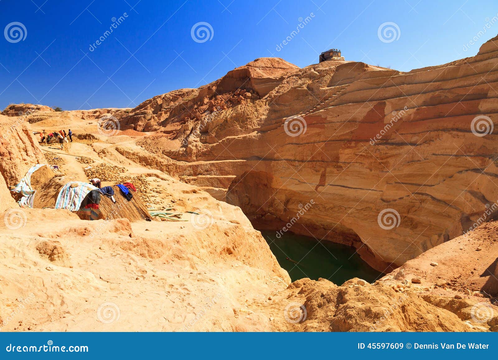 Sapphire mine stock image. Image of gravel, dangerous - 45597609