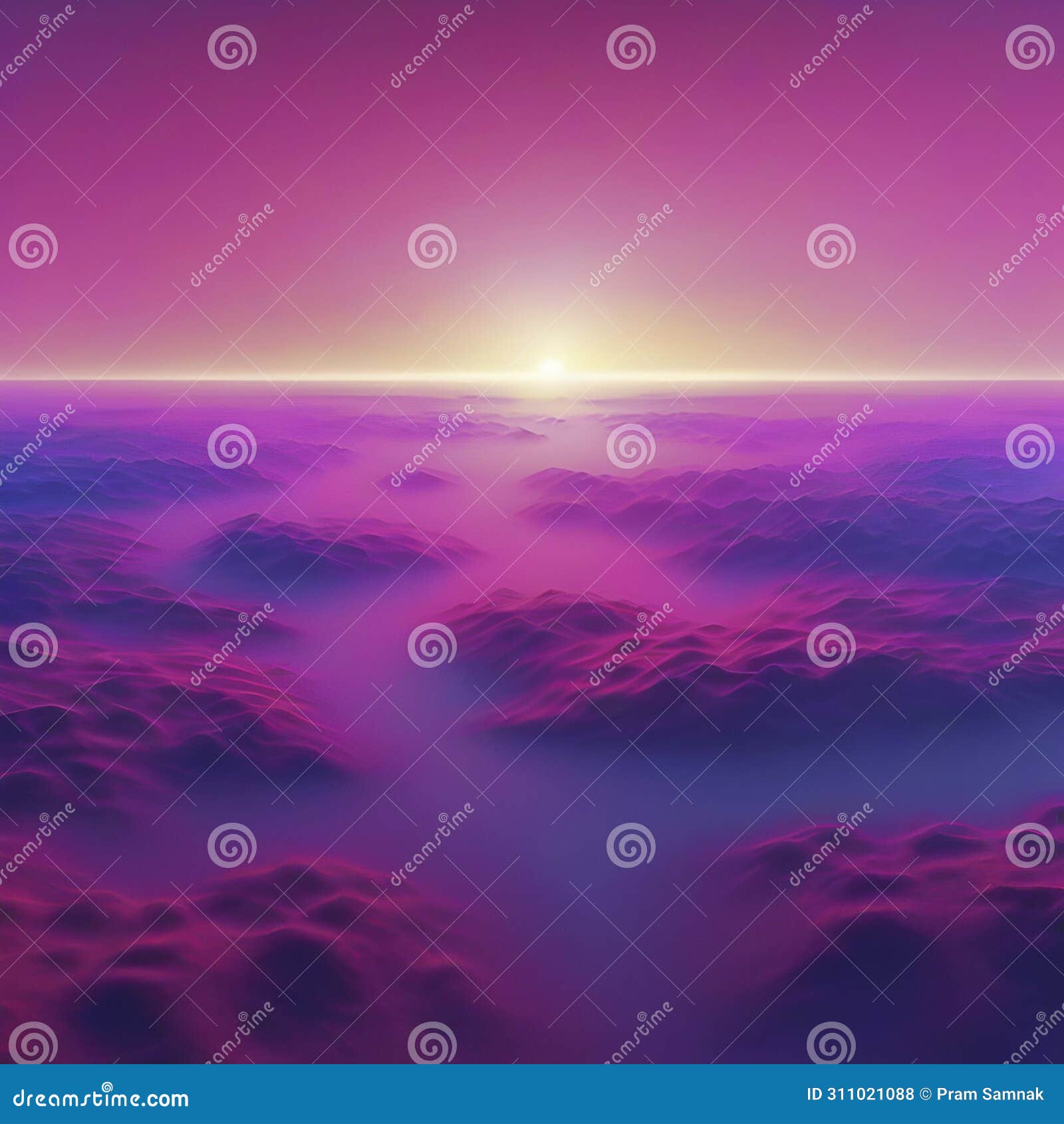 Sapphire and Pink Color Sky at Sunset, Color Gradient Background. AI ...