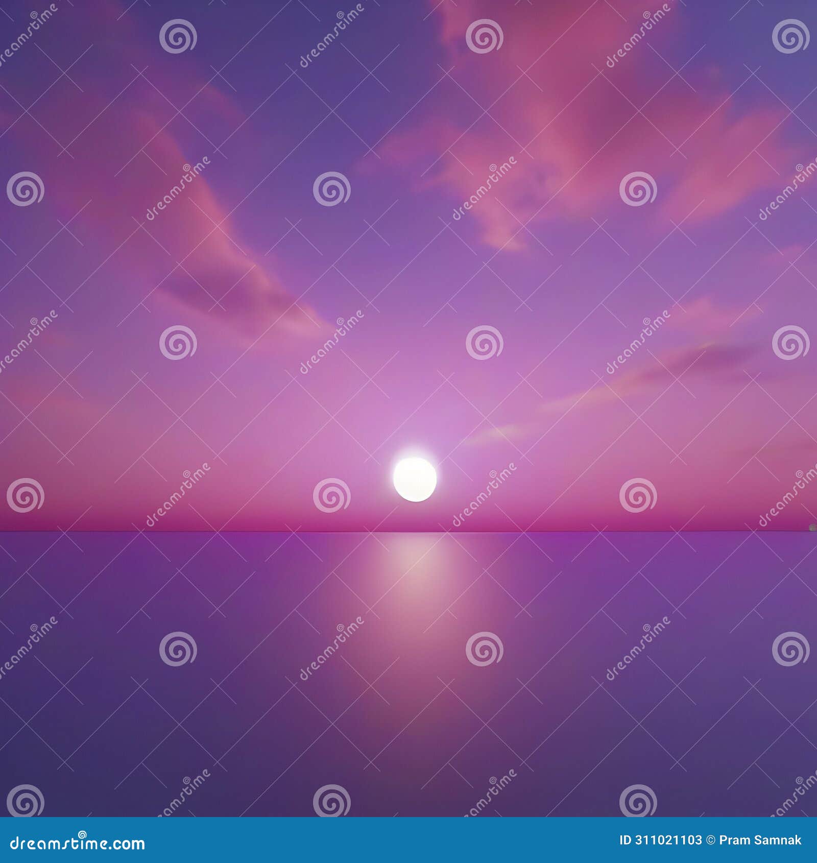 Sapphire and Pink Color Sky at Sunset, Color Gradient Background. AI ...