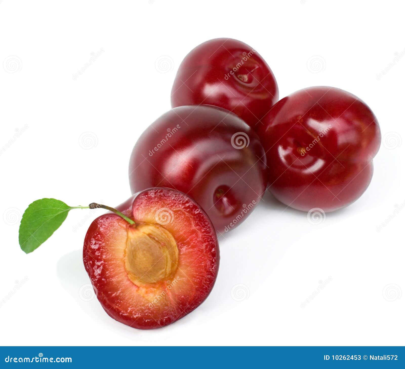 Sappige pruimen. stock afbeelding. Image of rood, vegetariër - 10262453