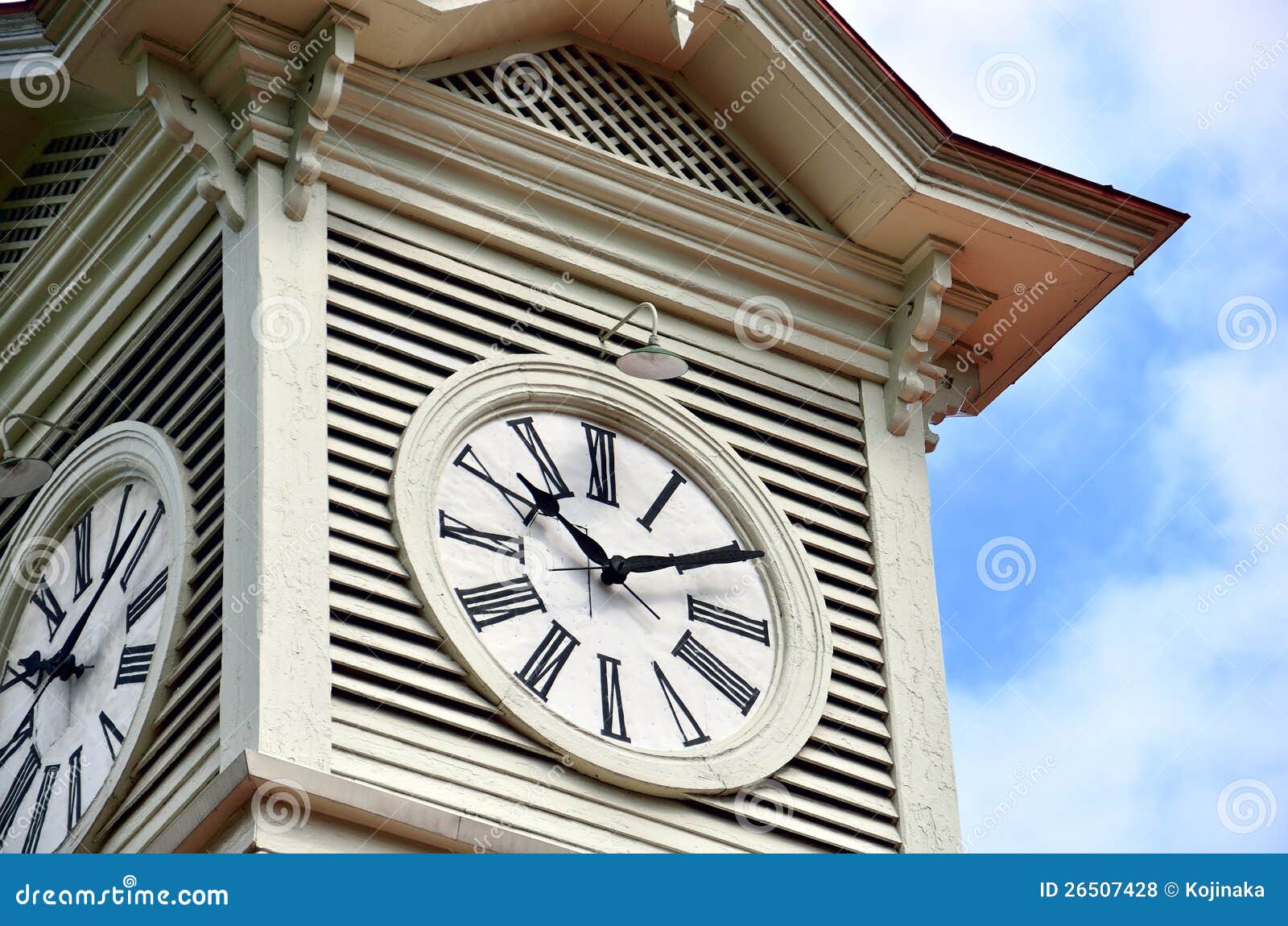 Sapporo clock tower. stock photo. Image of sapporo, tourism - 26507428