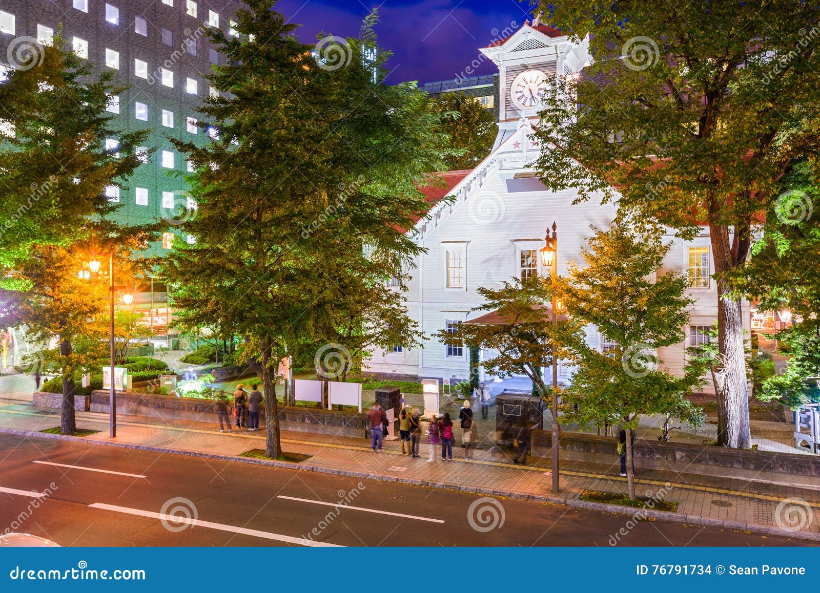 Sapporo Clock Tower editorial stock image. Image of style - 76791734