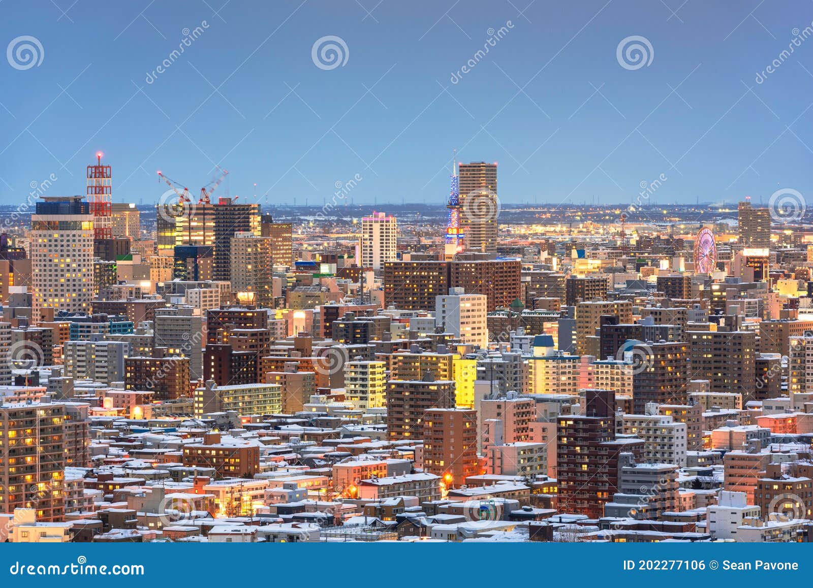 Sapporo, Japan Downtown Cityscape Editorial Photo - Image of asia, high ...