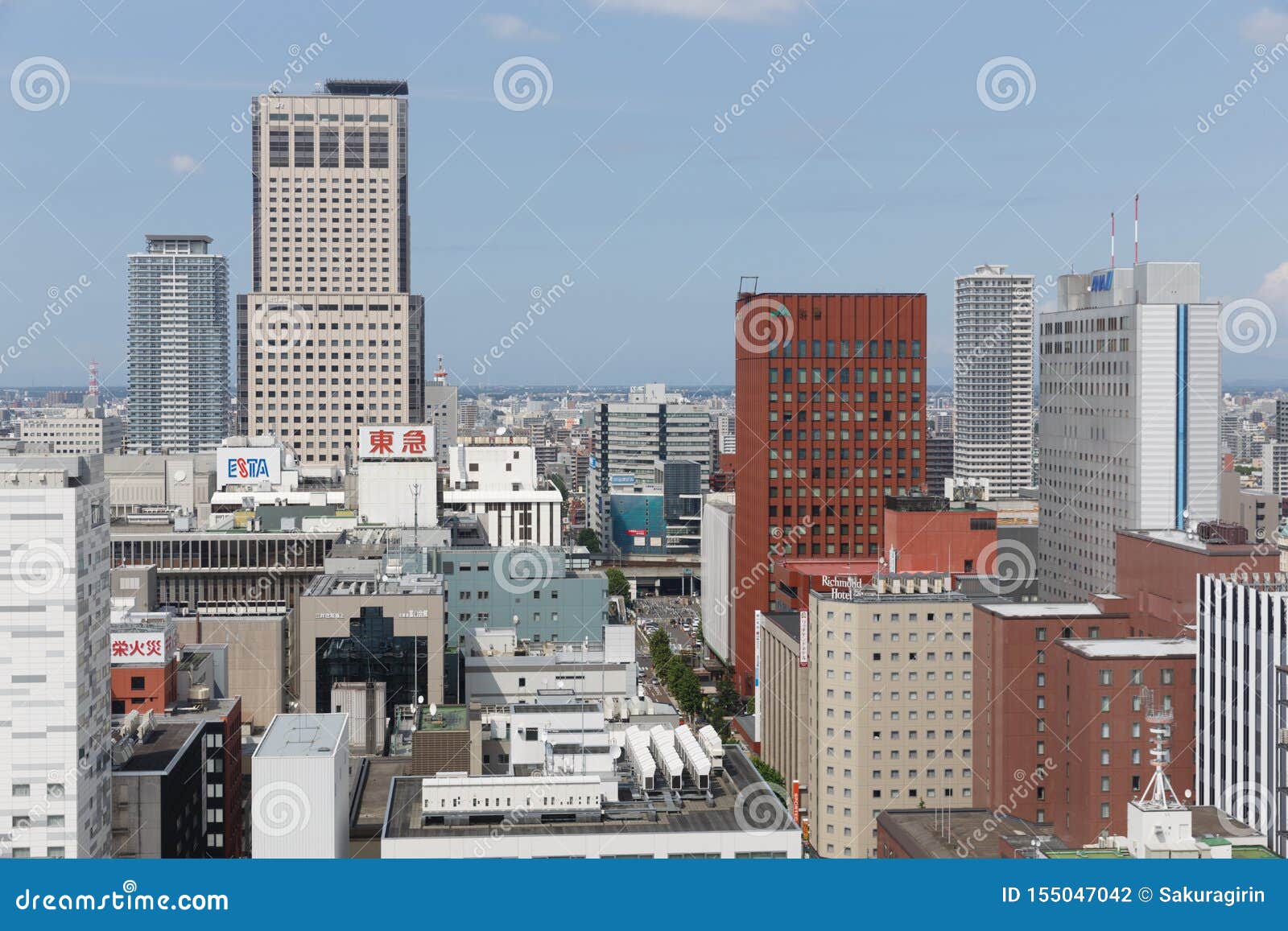 Sapporo Skyline, Hokkaido, Japan Editorial Photography - Image of built ...