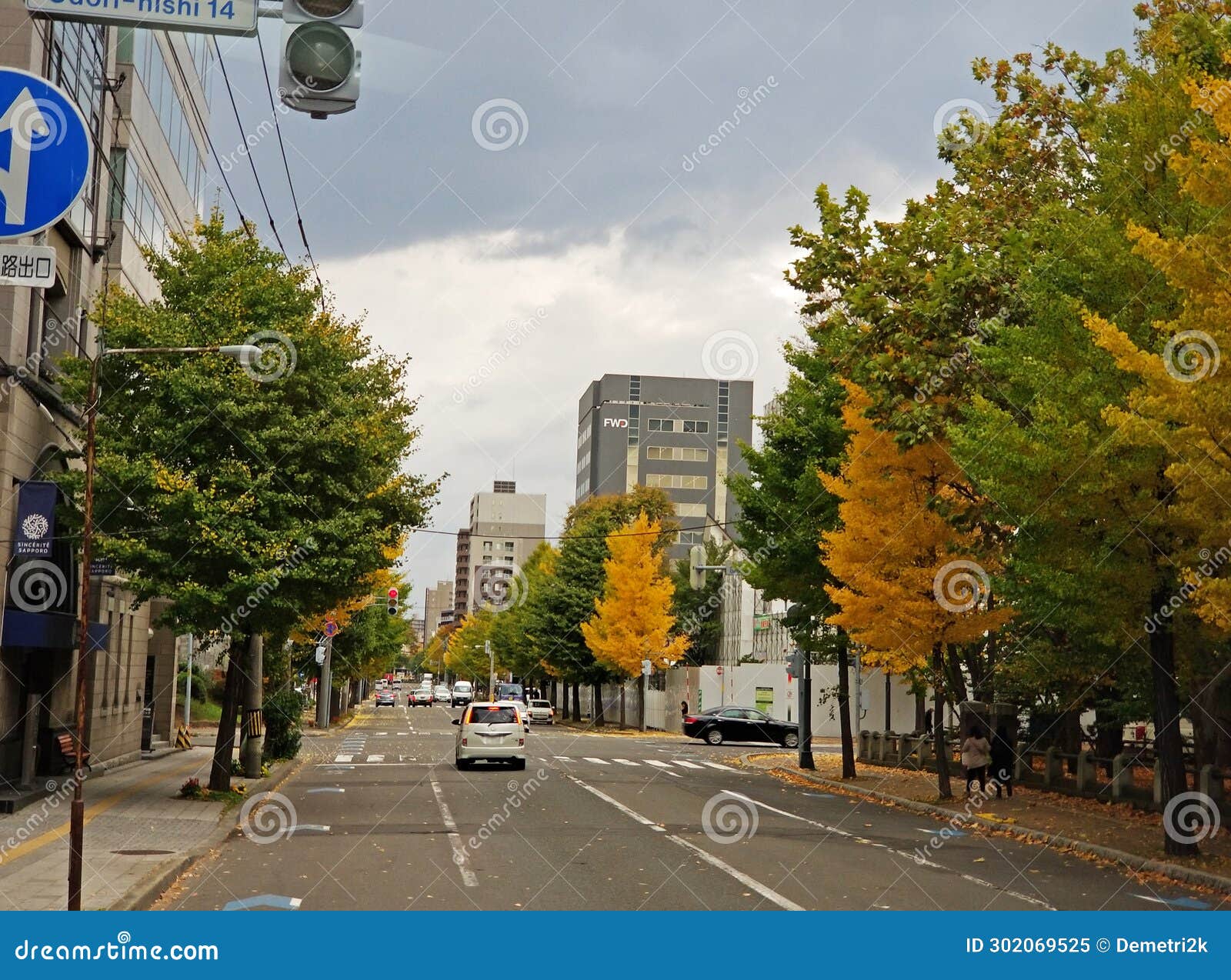 Sapporo Street Scenes -06 stock image. Image of branches - 302069525