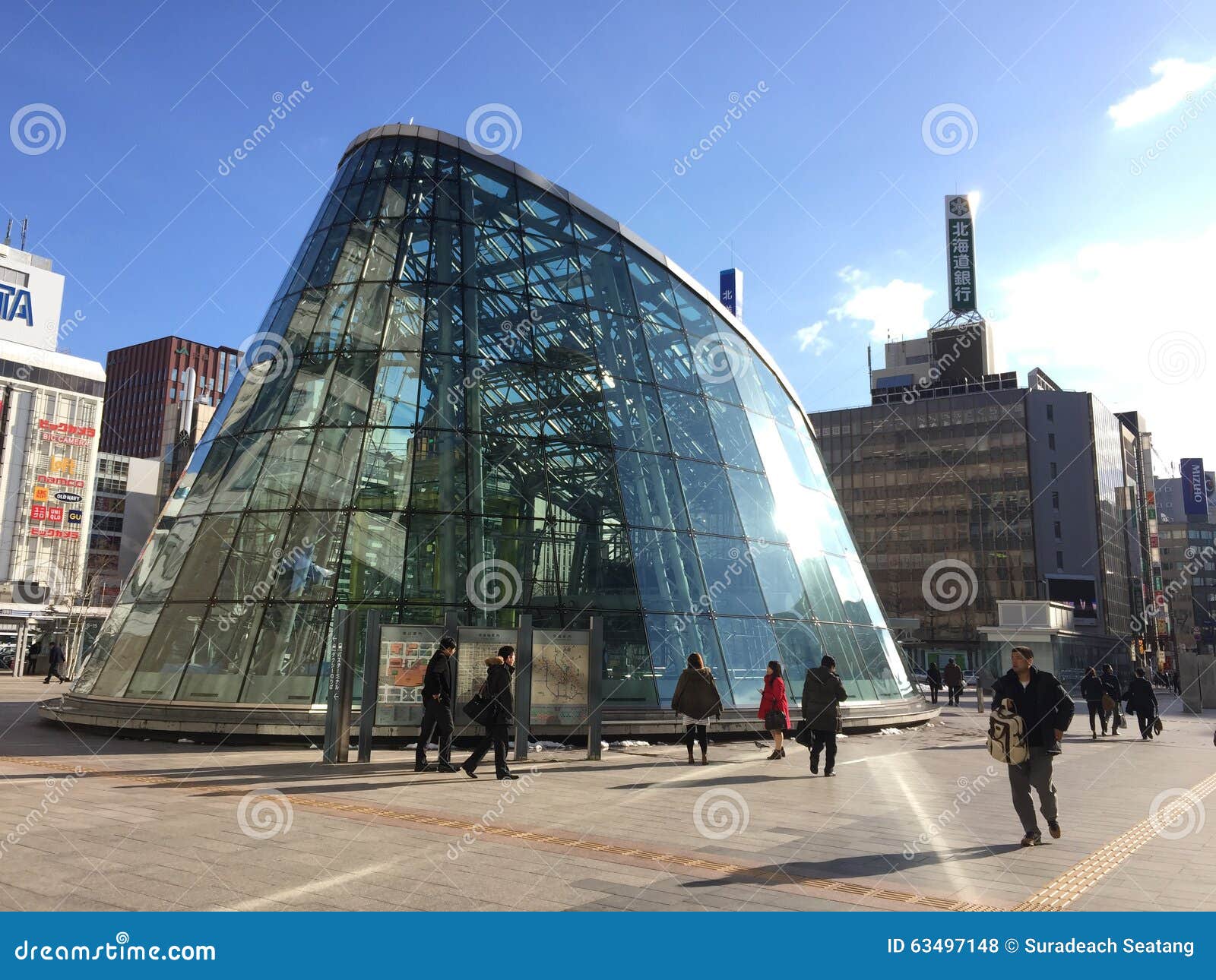 Sapporo train station editorial stock photo. Image of jrpass - 63497148