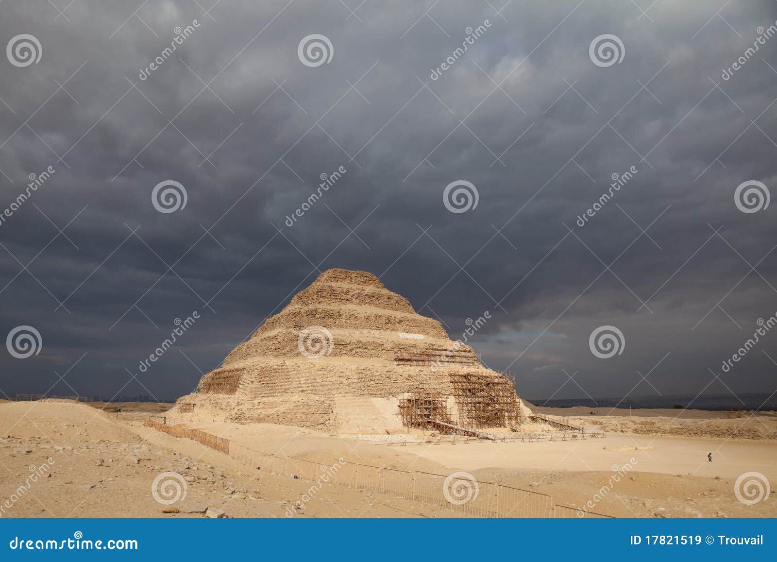 Saqarra, Step Pyramid of Zoser Stock Image - Image of egypt ...