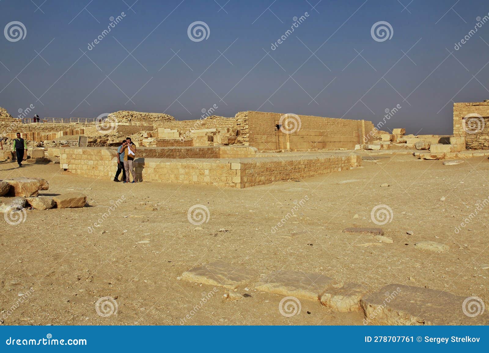 Saqqara, Egypt - 04 Mar 2017: Ancient Pyramid of Sakkara in the Desert ...