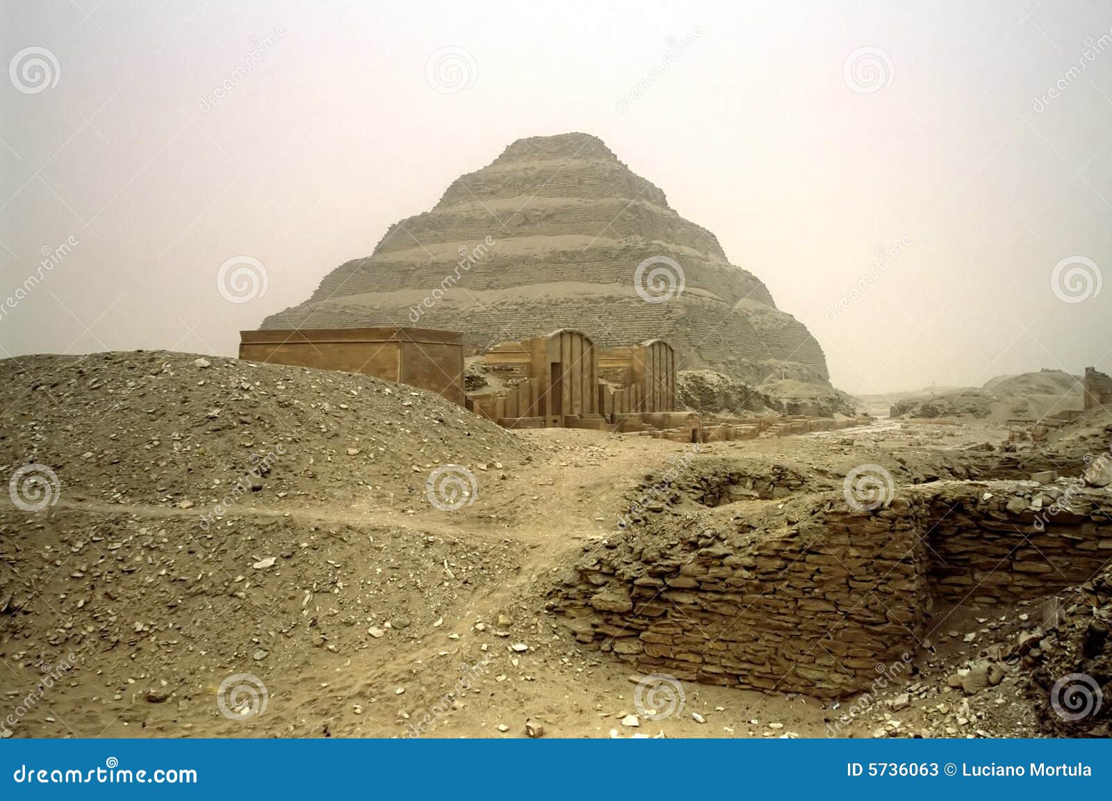 Saqqara Pyramid, Egypt. stock image. Image of majestic - 5736063