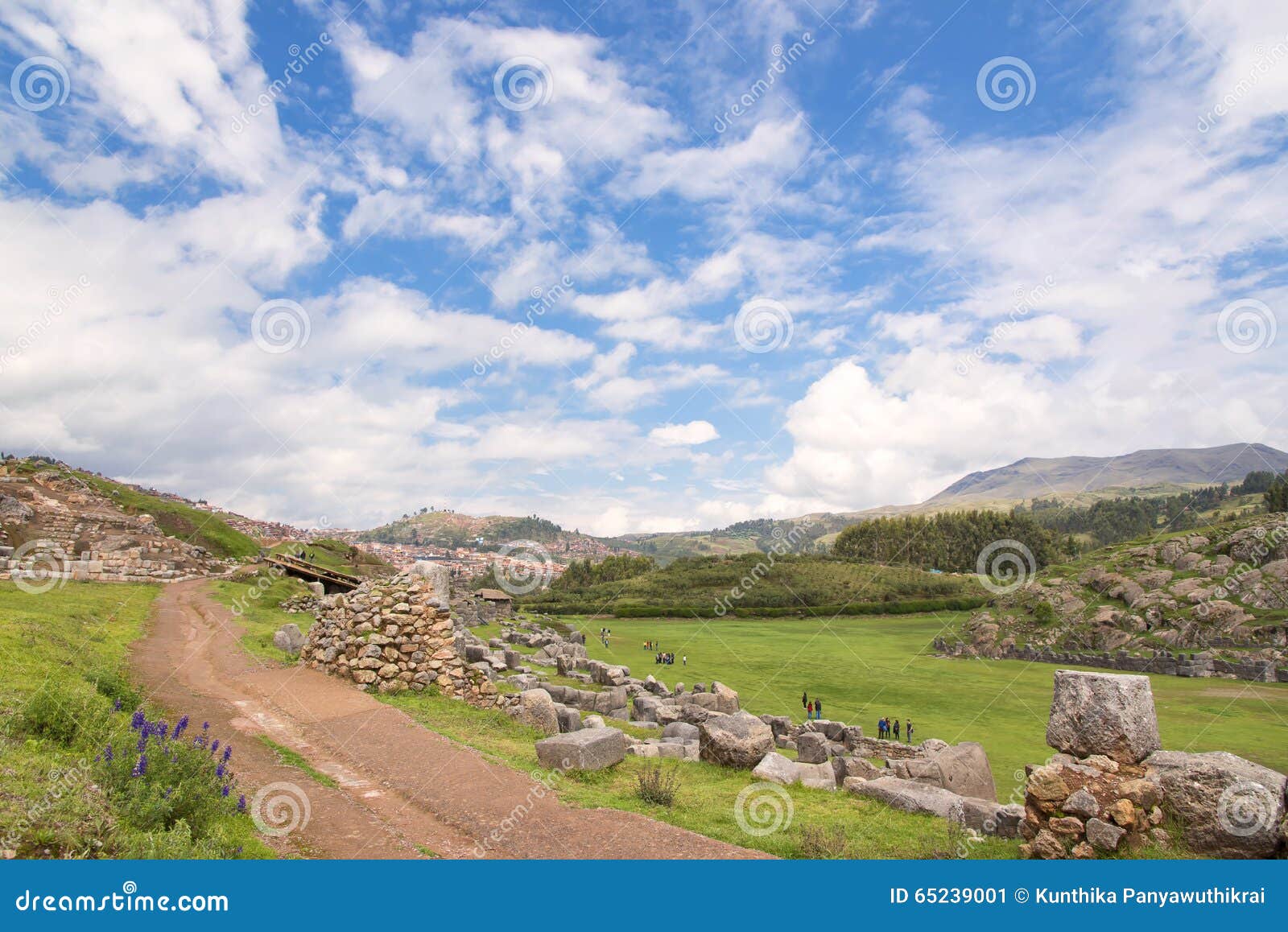 Saqsaywaman, Cusco Peru stock image. Image of path, blue - 65239001